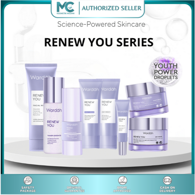 Wardah-wardah Renew You Anti aging Series Package Complete Skincare ...