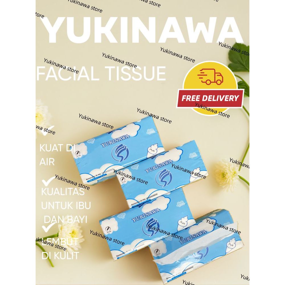 (PACKAGE 4 & 6 PCS) Yukinawa Facial Tissue 200 Sheets 2 Ply Facial Tissue | Shopee Malaysia