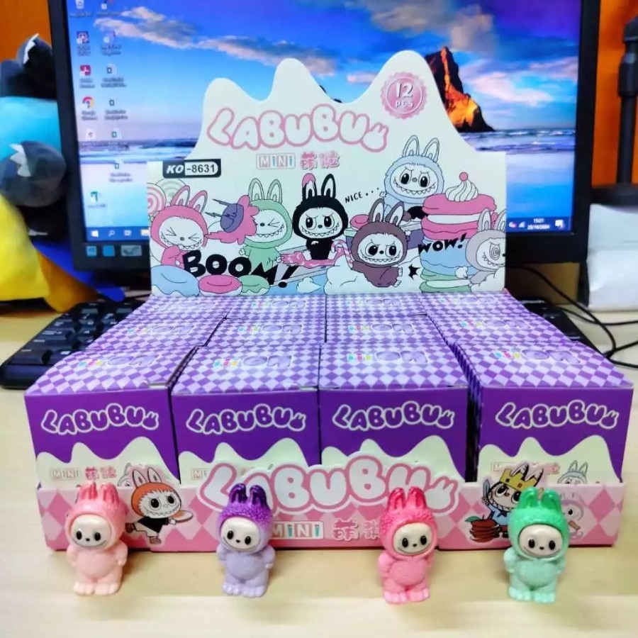 Unit, Mini Labubu Cartoon Figure 5 cm high - Birthday Cake Topper Cake ...