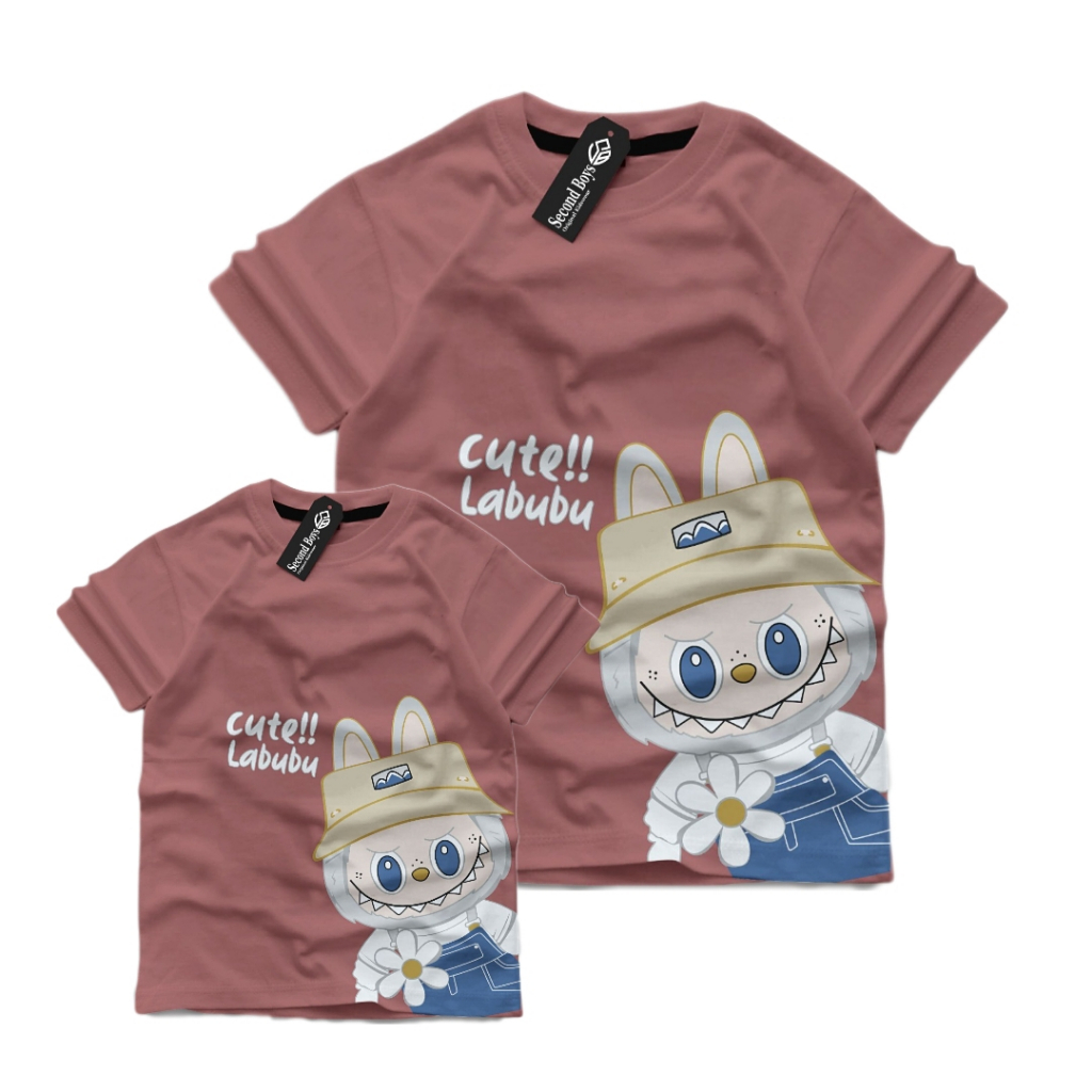 Labubu t-shirts for children and adults can be paired | Shopee Malaysia