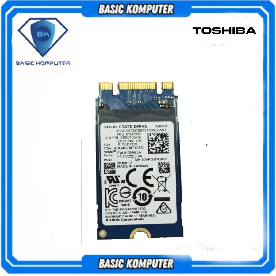 Toshiba Kioxia 128GB M2 NVME Gen3x4 SSD | Shopee Malaysia