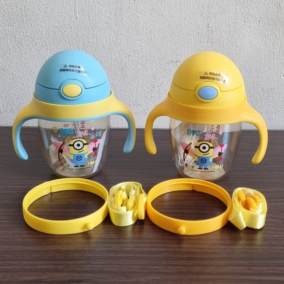Minion PPSU Children's Training Drinking Bottle Anti-choking Straw ...
