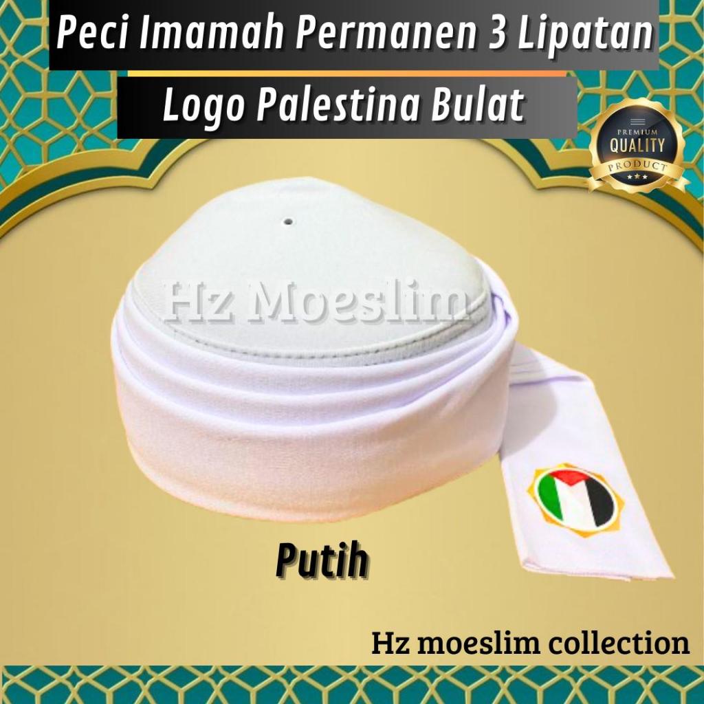 Permanent imamah Peci 3 Folds 2 meters long. Various logos are ready to ...