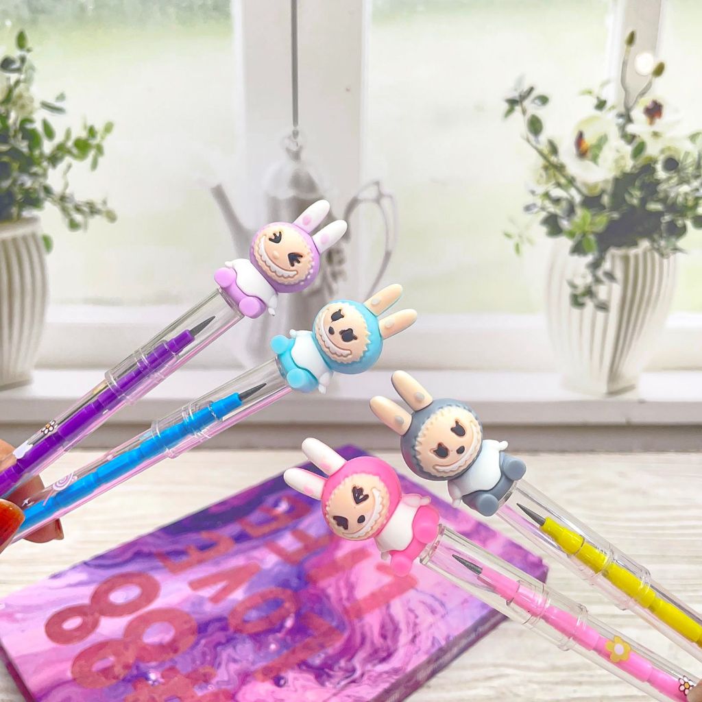 Super Cute LABUBU Stacking Pencils Ready Labubu Special Price / Bensia ...