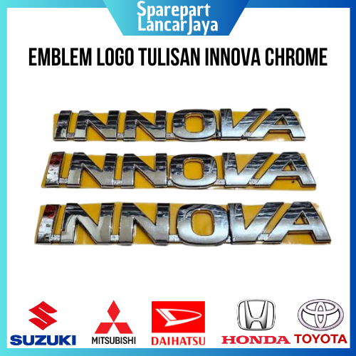 ORIGINAL INNOVA Chroome WRITING LOGO EMBLEM | Shopee Malaysia