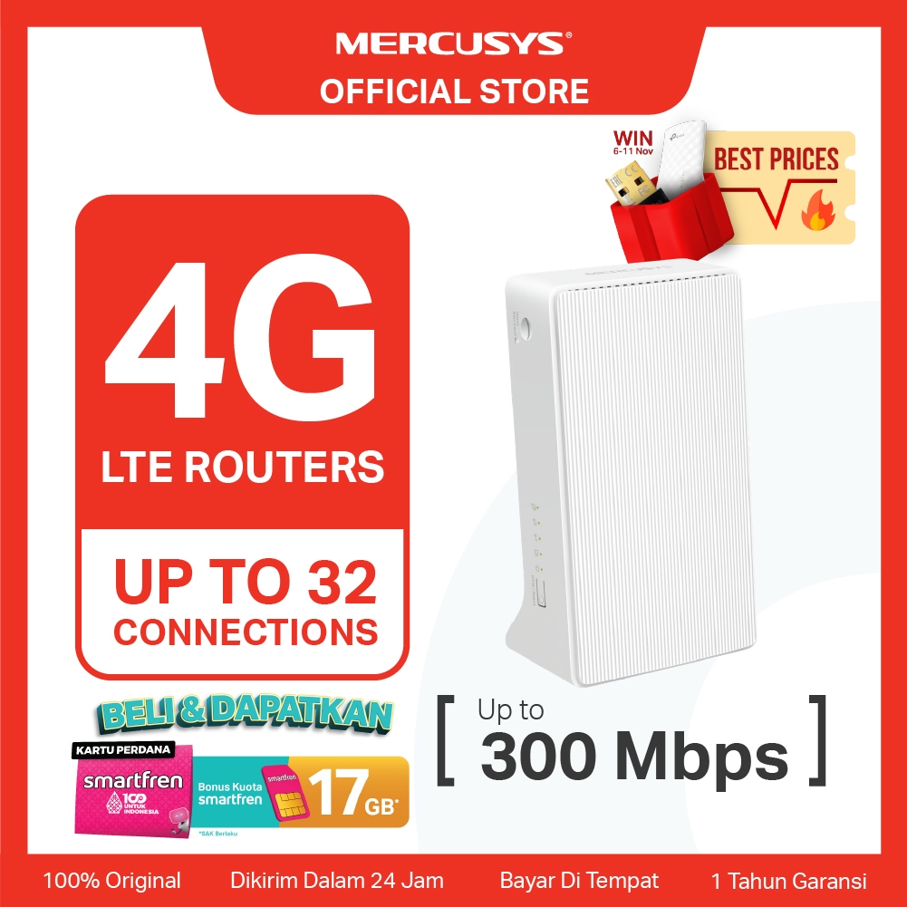Mercusys MB110-4G TP Link gsm wifi Modem All operator Router 300Mbps ...