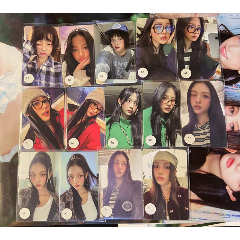 Official PHOTOCARD NEWJEANS MINJI HANNI DANIELLE HAERIN HYEIN HOW SWEET REGULAR GROUP WEVERSE ...