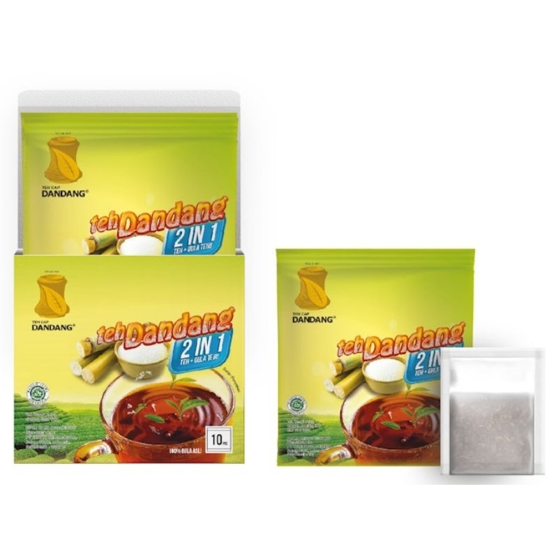 Dandang Tea 2 in 1 Cane Sugar Tea Renceng contains 10 sachets | Shopee ...