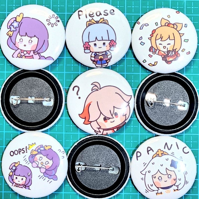 Genshin Impact - Pin Up Button / Pin Press Pin Unofficial Pin 44mm/58mm ...