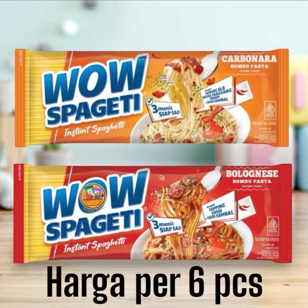 Package OF 6 Pcs WOW Spaghetti Bolognese Carbonara | Shopee Malaysia