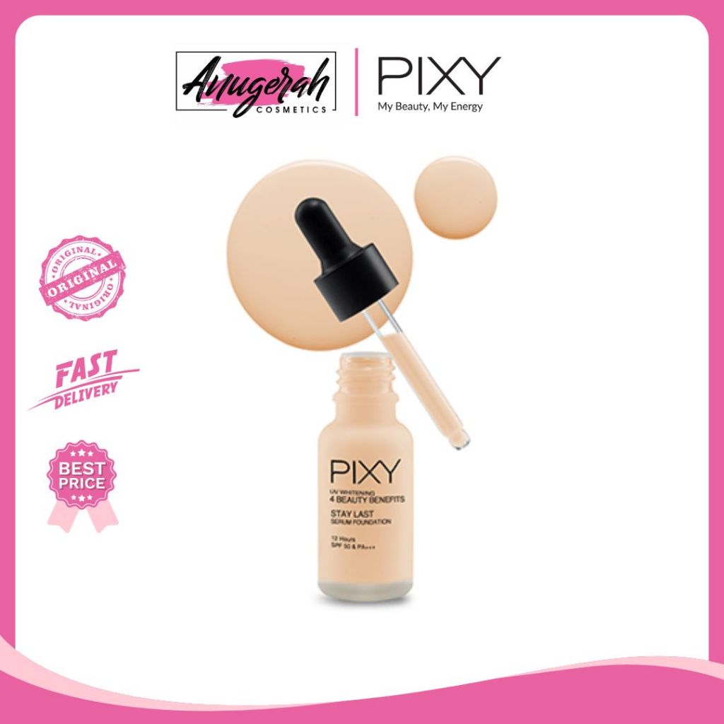 Pixy 4 Beauty Benefits Stay Last Serum Foundation SPF50 PA ...