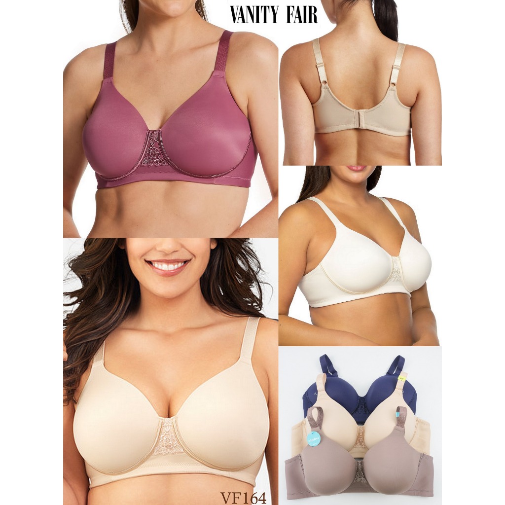 Vanity Fair Women's Bras Without Wires Thin Foam VANITY FAIR Full Cup Big Size 42B Wireless ...