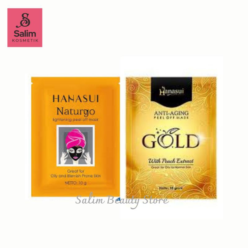 Hanasui Naturgo Peel Off Mask Sachet (Lightening, Anti-aging) | Shopee ...