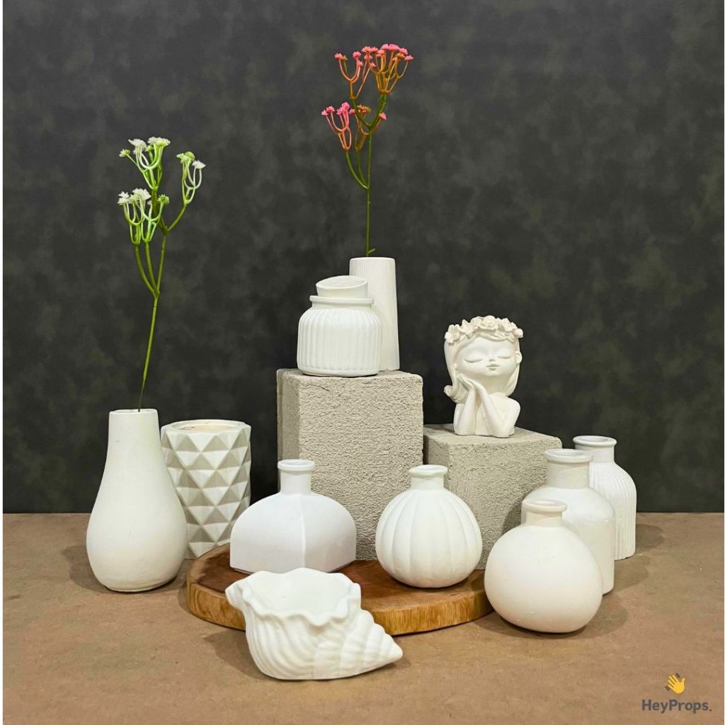 Heyprops Mini Flower Vase Concrete Mini Nordic Aesthetic various ...