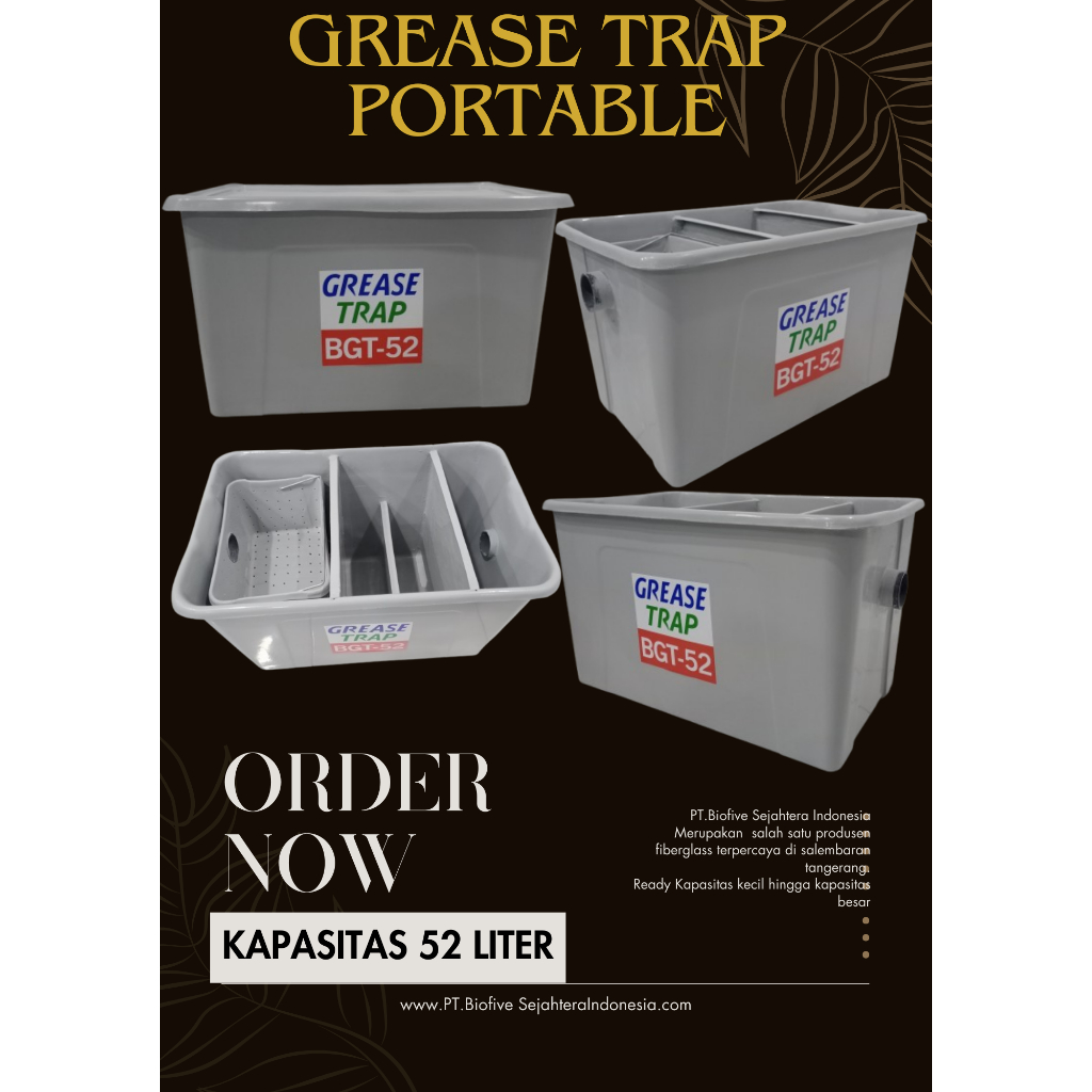 Selling Grease Trap / Grease Trap with 52 Liter Capacity, Super Price ...