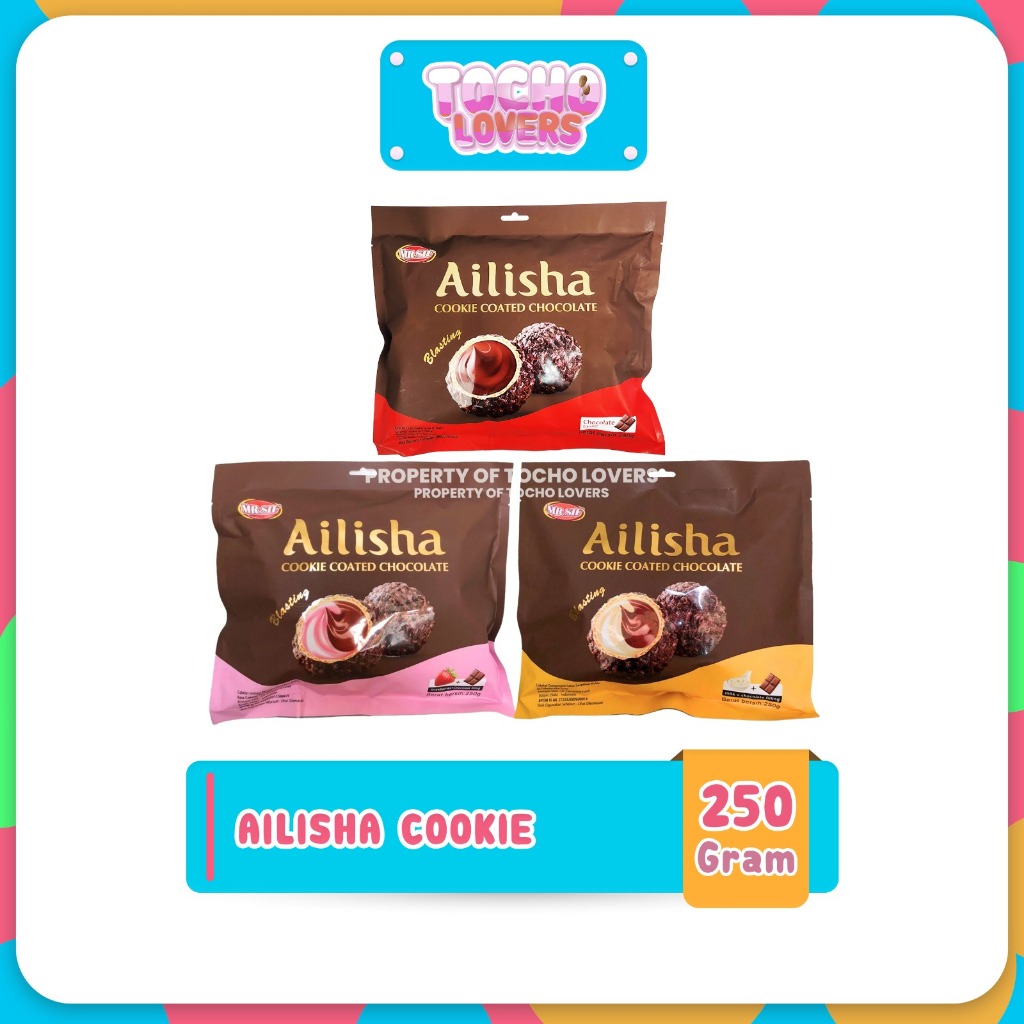 Ailisha Cookie Coated Chocolate 250g Chocolate Strawberry Milk ...