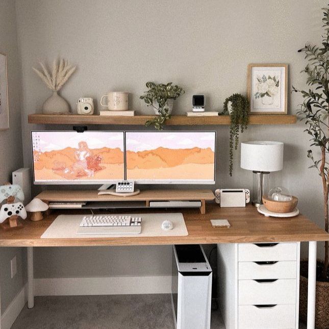 Aesthetic Monitor Stand, Cool Monitor Desk, Laptop Stand, Laptop Stand ...