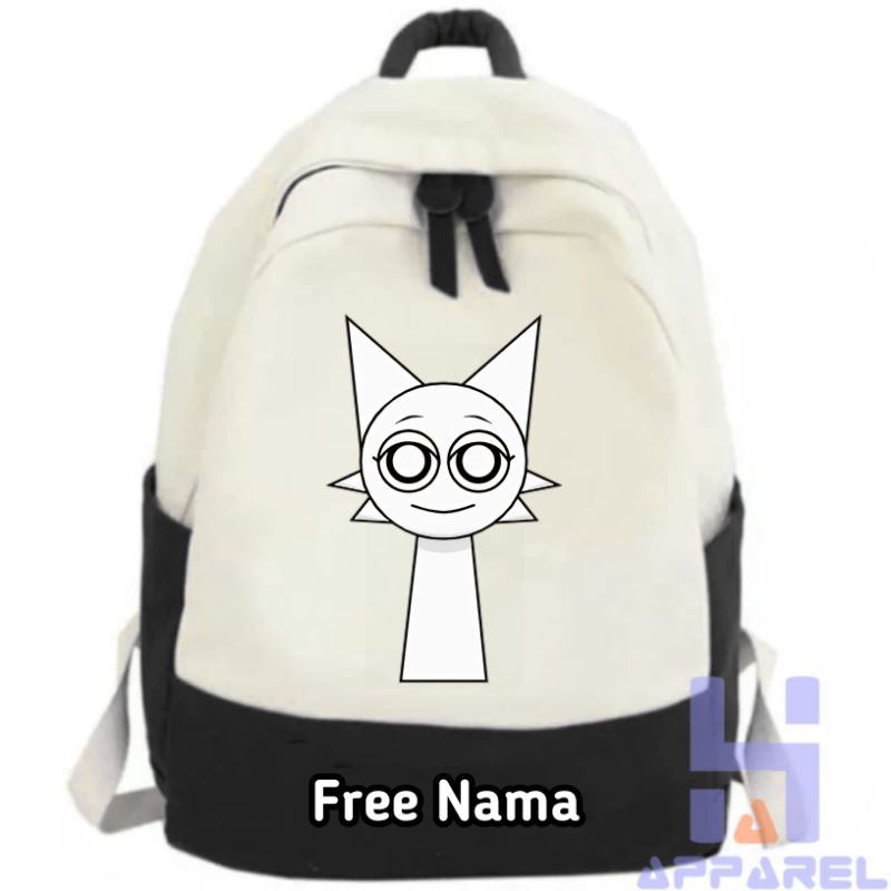 Incredibox SPRUNKI WHITE WENDA CHILDREN'S BACKPACK FREE NAME | Shopee ...