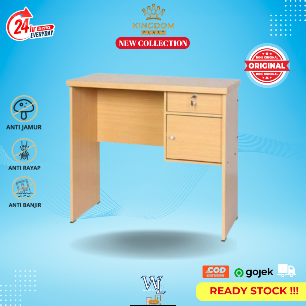 KAYU Study TABLE / OFFICE TABLE / WOODEN TABLE / KIOS TABLE / STUDY ...
