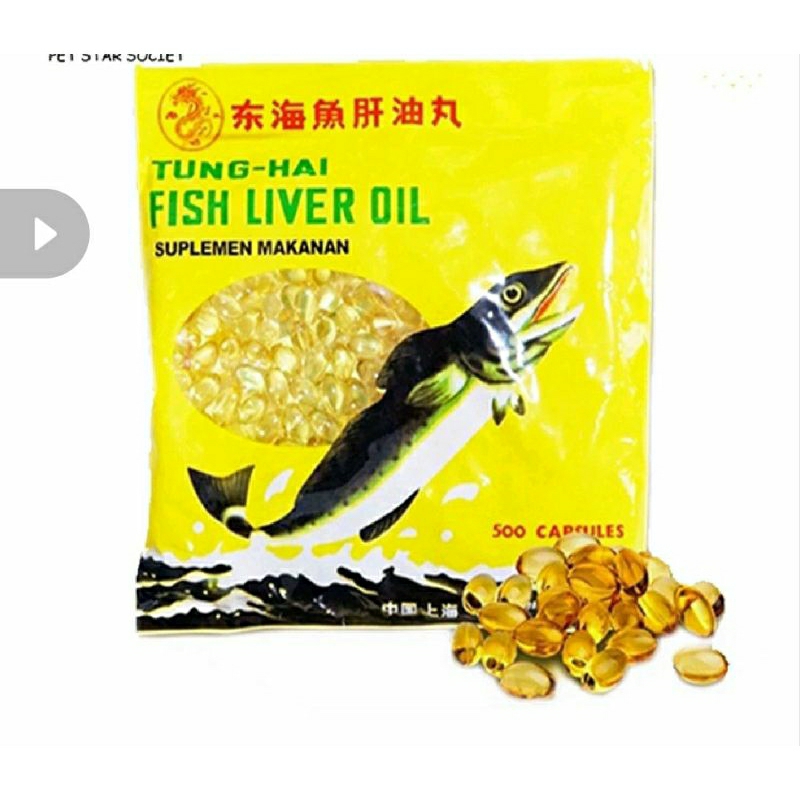 Tung hai fish liver oil contains 500 CAP Dragon capsules | Shopee Malaysia