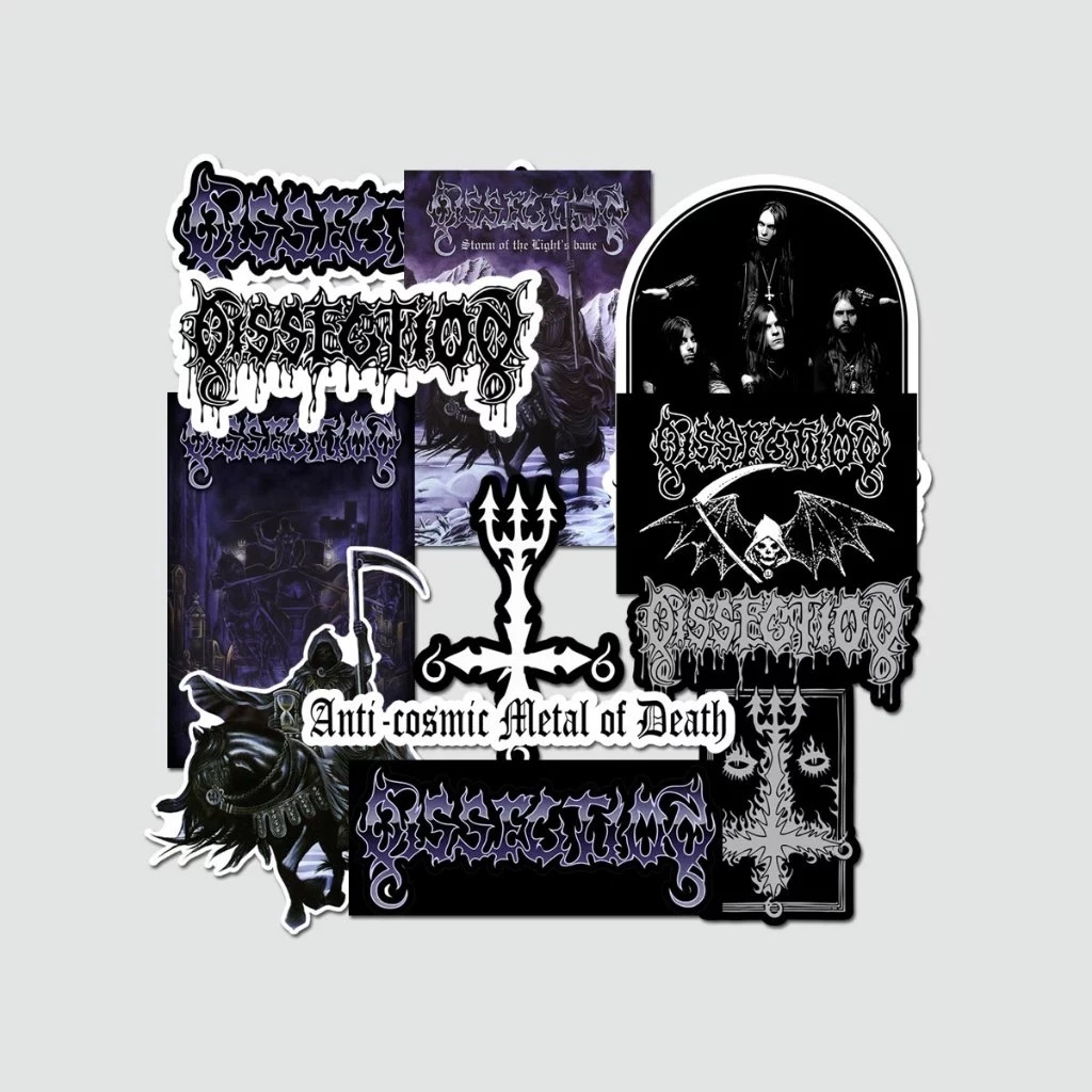HP Dissection Stickers - Sticker Pack - black metal band stickers ...