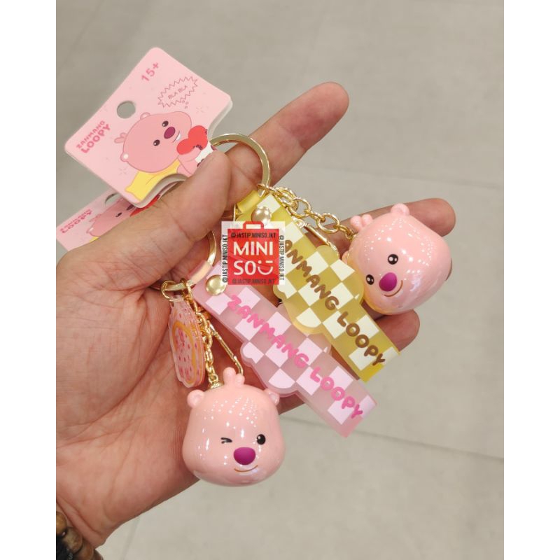 GANTUNGAN Miniso Keychain / Bag Decoration ZANMANG LOOPY Collection ...