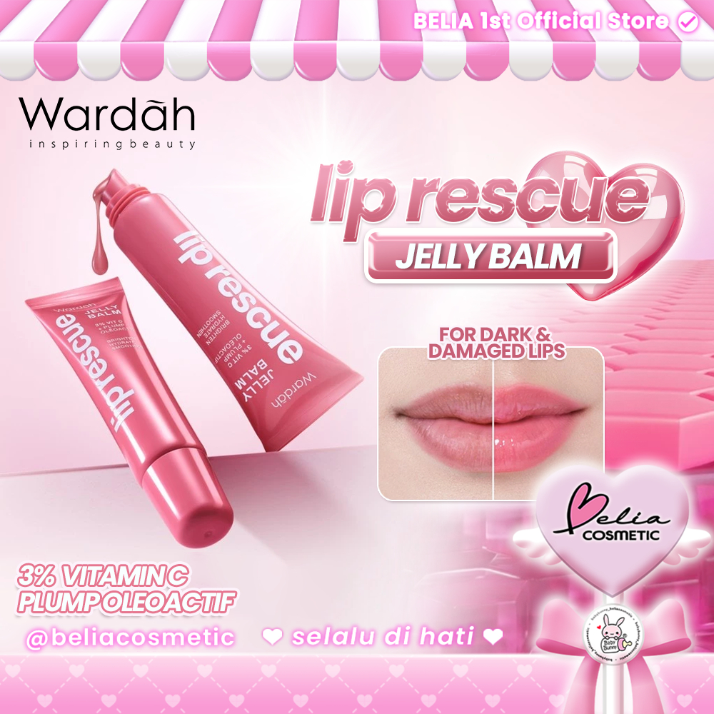 Belia NEW! Wardah Lip Rescue Jelly Balm Dusty Rose 7g | Lip Balm, Lip ...