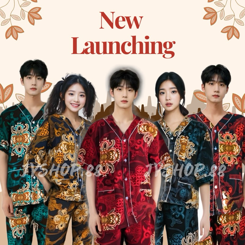 Original BATIK PAJAMA SLEEPWEAR FOR COUPLE MOTIF CODE K012 CP/PJT 3/4 ...