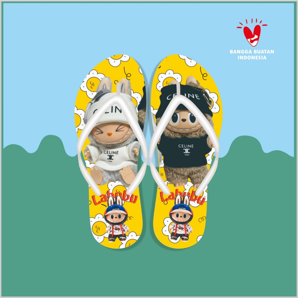 Celine LABUBU COLOR CHILDREN'S Flip-flops 2024 | Shopee Malaysia