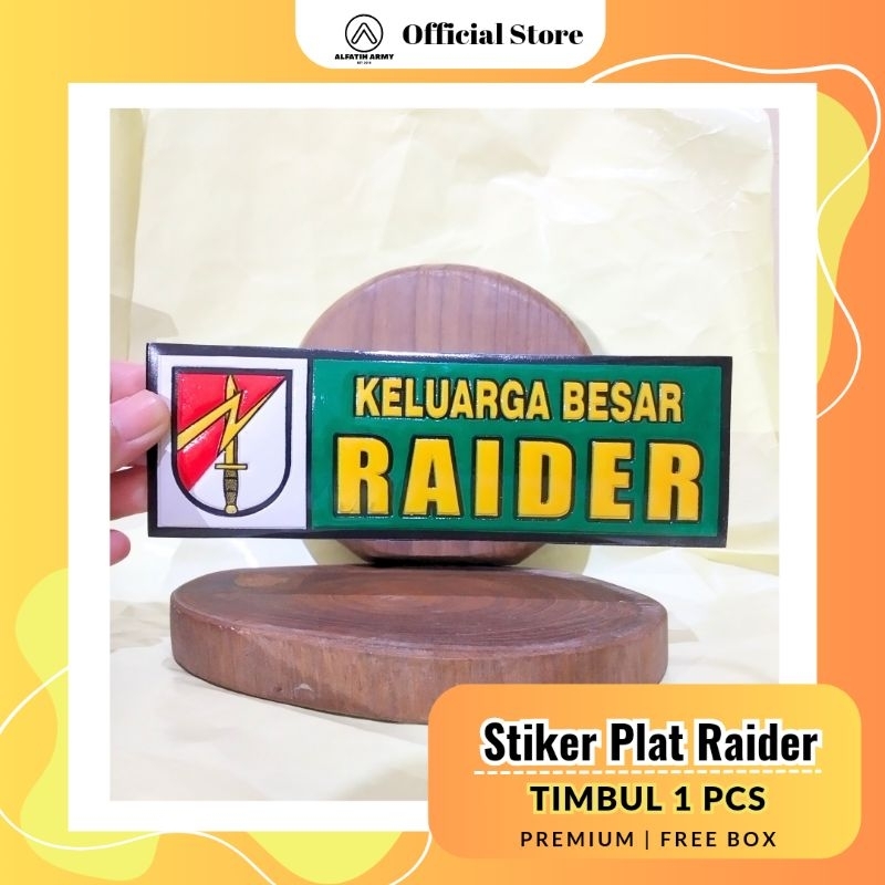 TNI Raider Beret Embossed Sticker for car plate 5x16cm - Alfatih Army ...