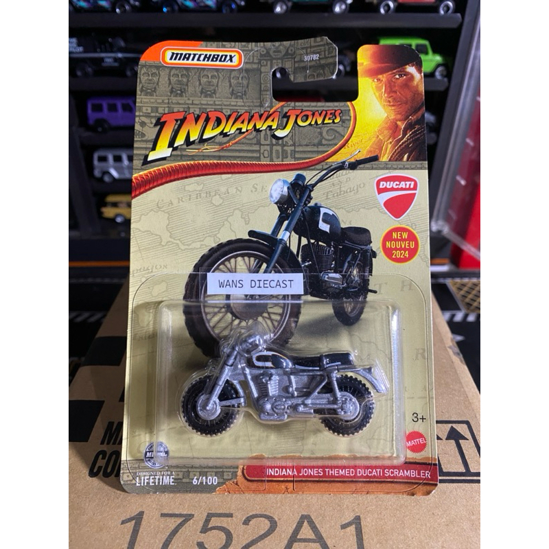 Matchbox Indiana Jones Themed Ducati Scrambler Motorcycle Cycle ...