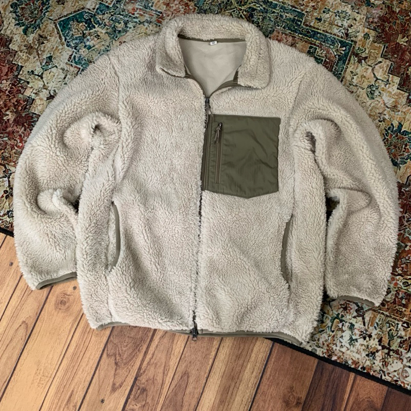 Uniqlo fleece sherpa jacket | Shopee Malaysia