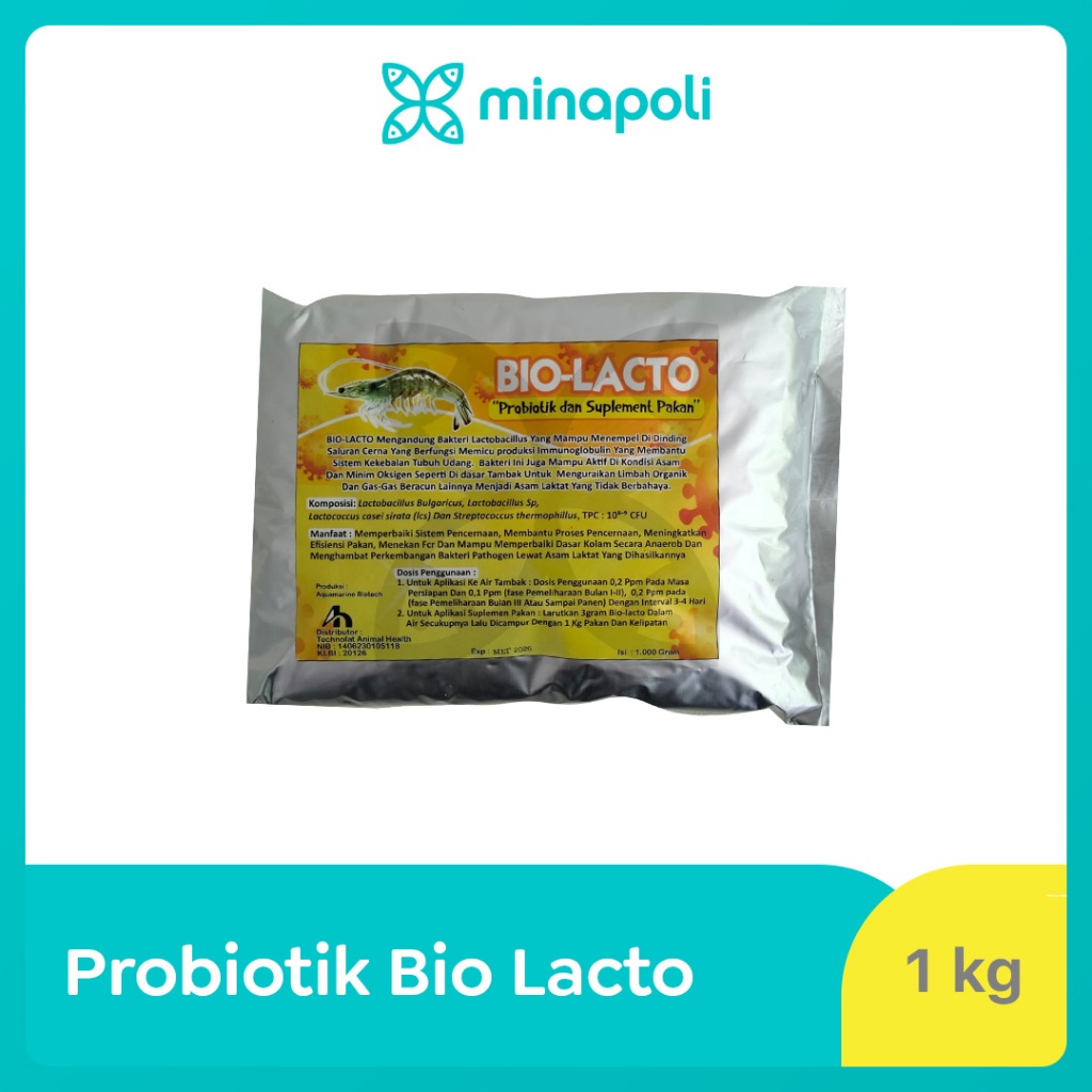 Bio Lacto Shrimp and Fish Probiotics 1 kg packaging | Shopee Malaysia