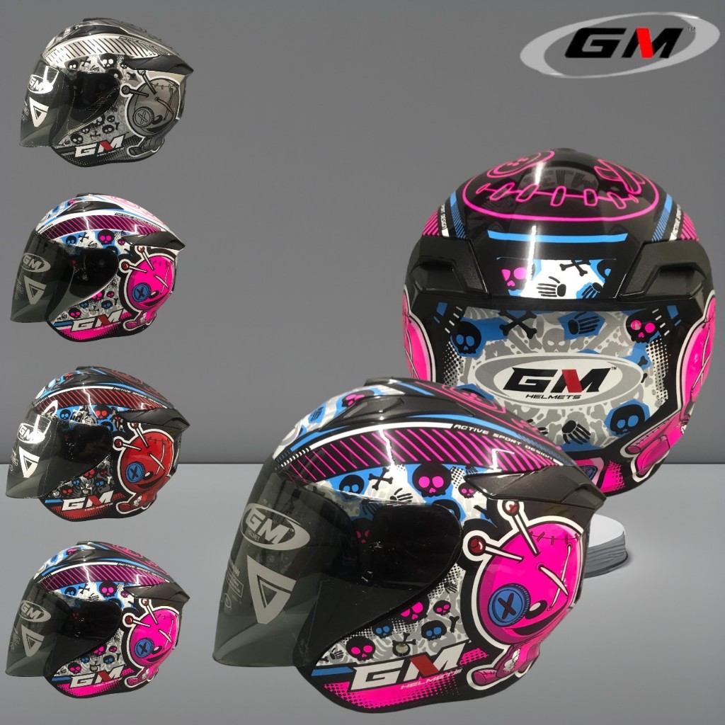 Gm KING FIGHTER HELMET ORIGINAL VOODOO MOTIF - GM HELMET | Shopee Malaysia
