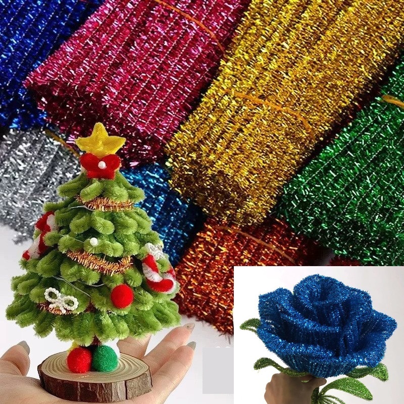 Diy 100Pcs Feather Wire Mercy Pastel Christmas Tree DIY Kids Toys Craft ...