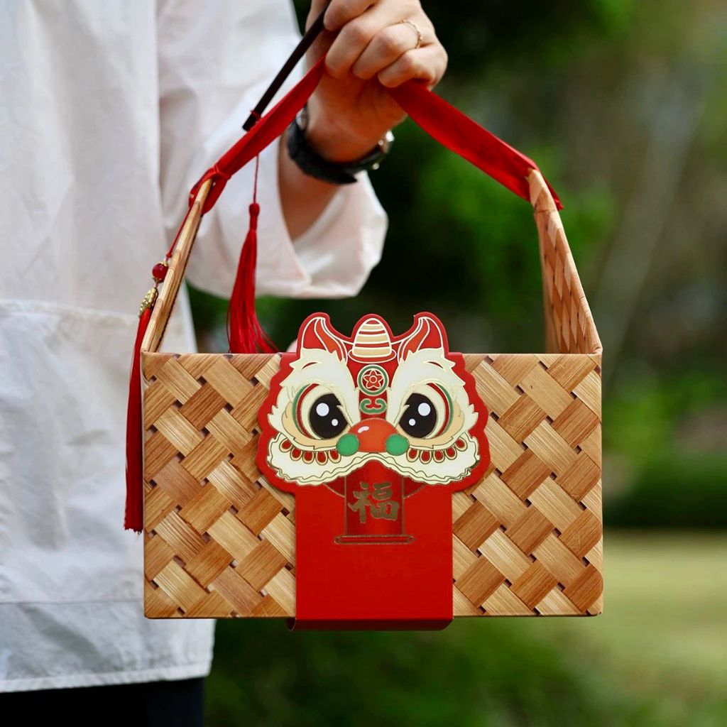 New2025 (FQMM BAMBOO MOTIF) Chinese New Year hamper box - cny packaging ...