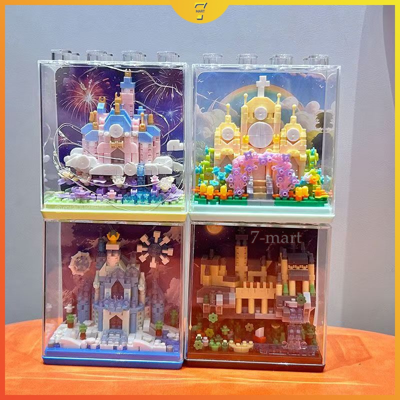 Diy Stacking Building Blocks Mini Bricks Castle Toys Nano Block Model ...