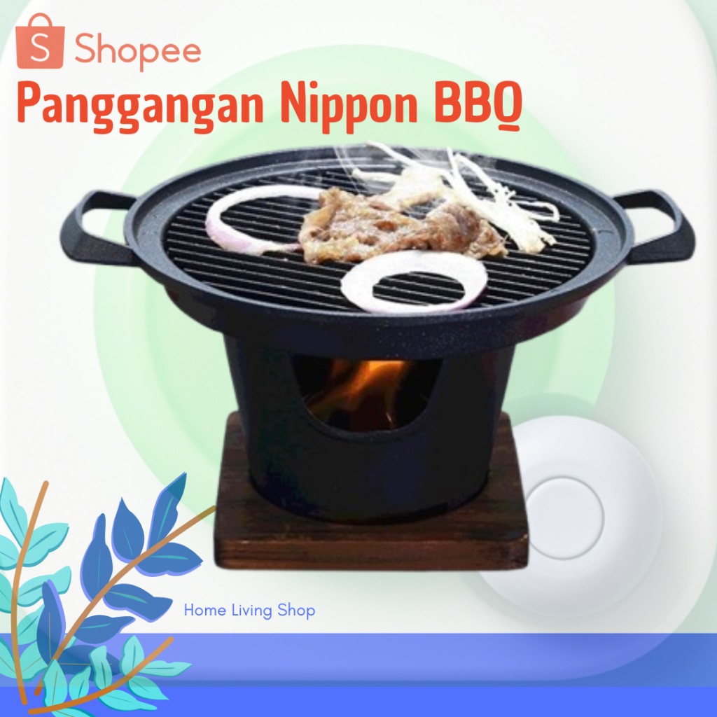 Japanese Grill Round Table Japan Standard Solid Metal Charcoal 1 Month ...