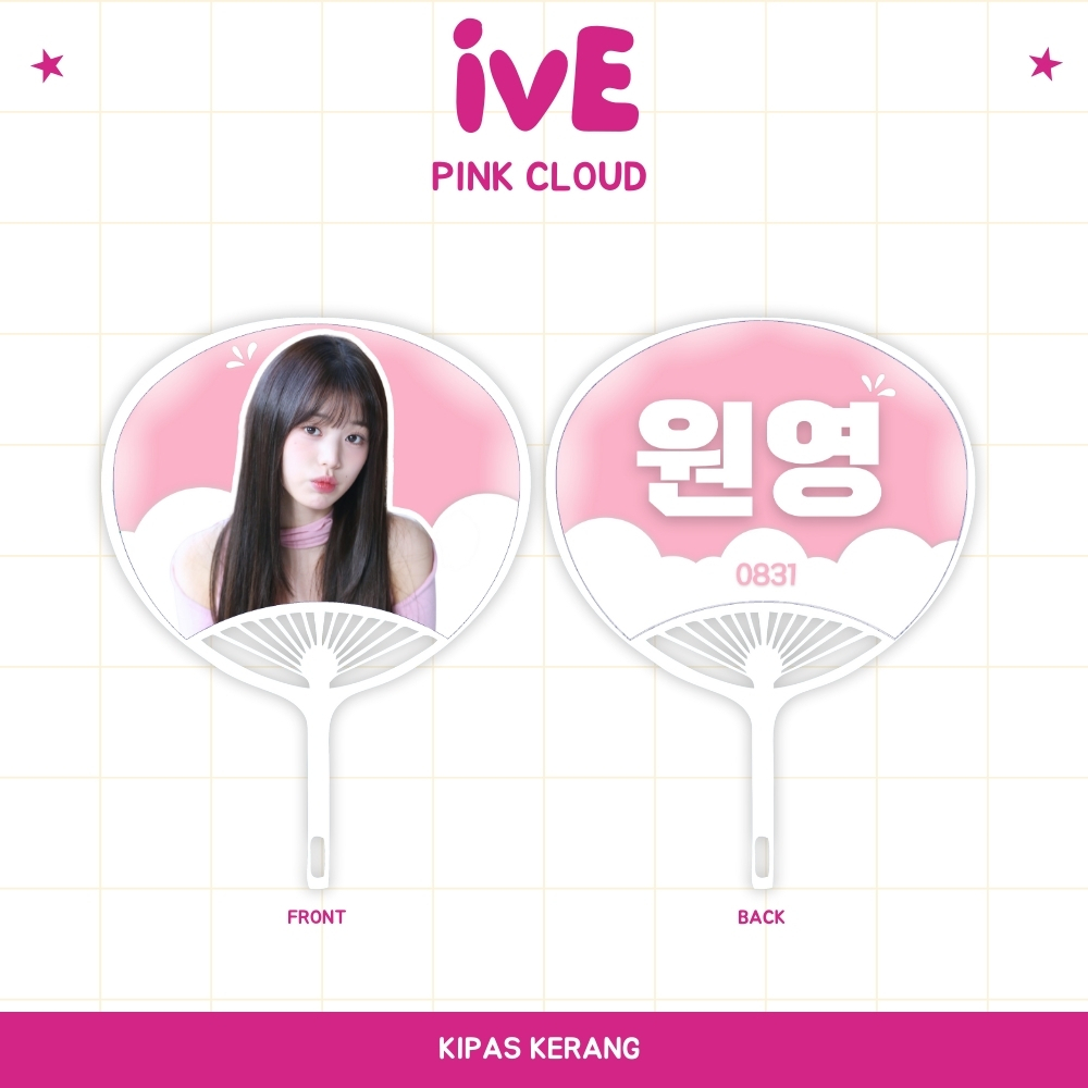 Ive SHELL HAND FAN (PRICE 1 PCS) UCHIWA FAN KPOP JPOP CARDS BIAS ...
