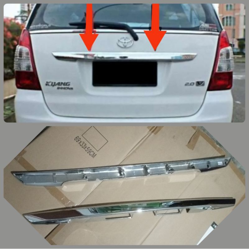 Trunklid List Chrome Trunk for Toyota Innova 2011-2013 | Shopee Malaysia