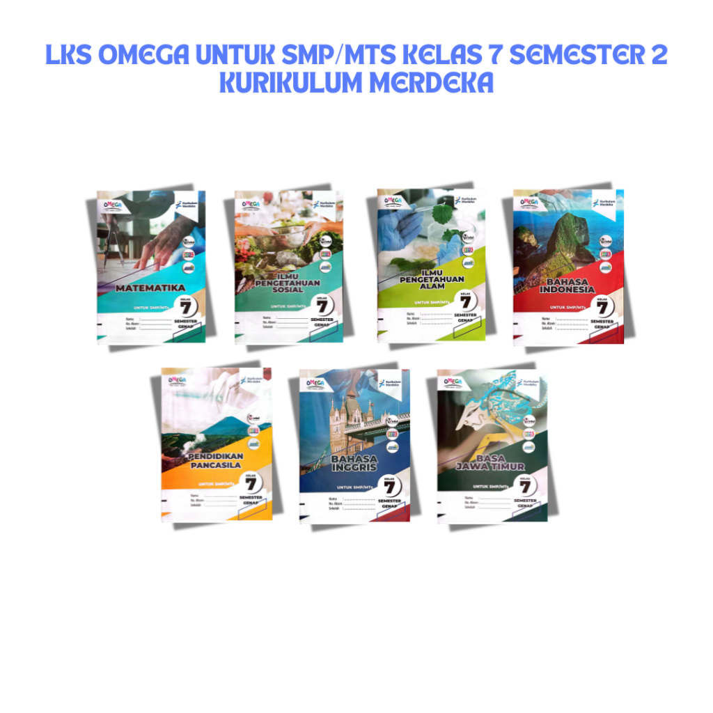 Omega Worksheets for SMP/MTs Class 7 Semester 2 Independent Curriculum ...