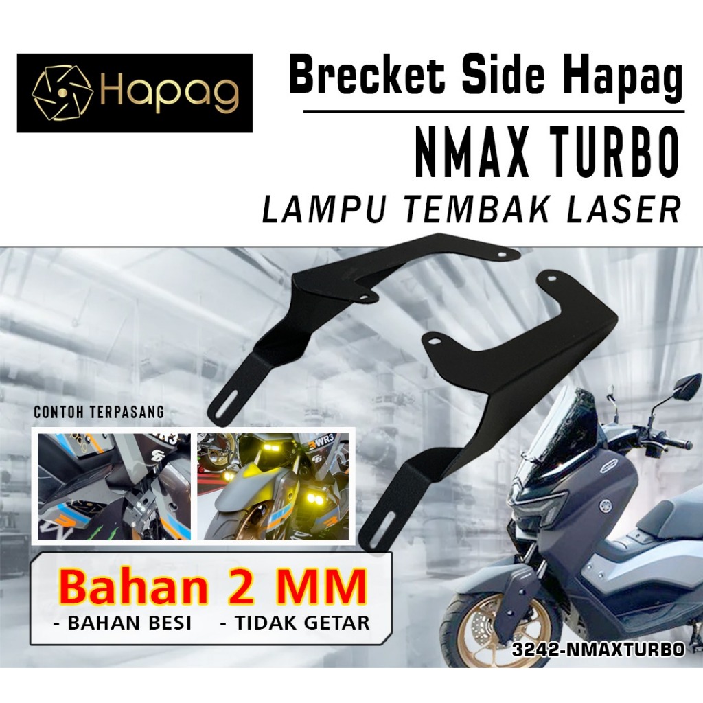 Mini Laser Bracket Motorcycle Nmax Turbo New Brand HAPAG | Shopee Malaysia