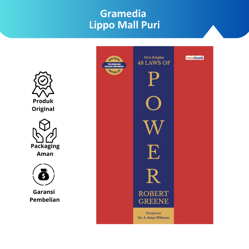 Gramedia Lippo Mall Puri - 48 Laws Of Power Concise Version (Robert ...