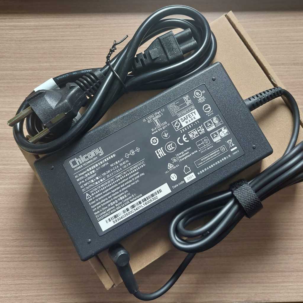 Msi GF63 Thin 10sc Chicony 20V 6A 120W Laptop Charger Adapter (4.5*3.0) | Shopee Malaysia