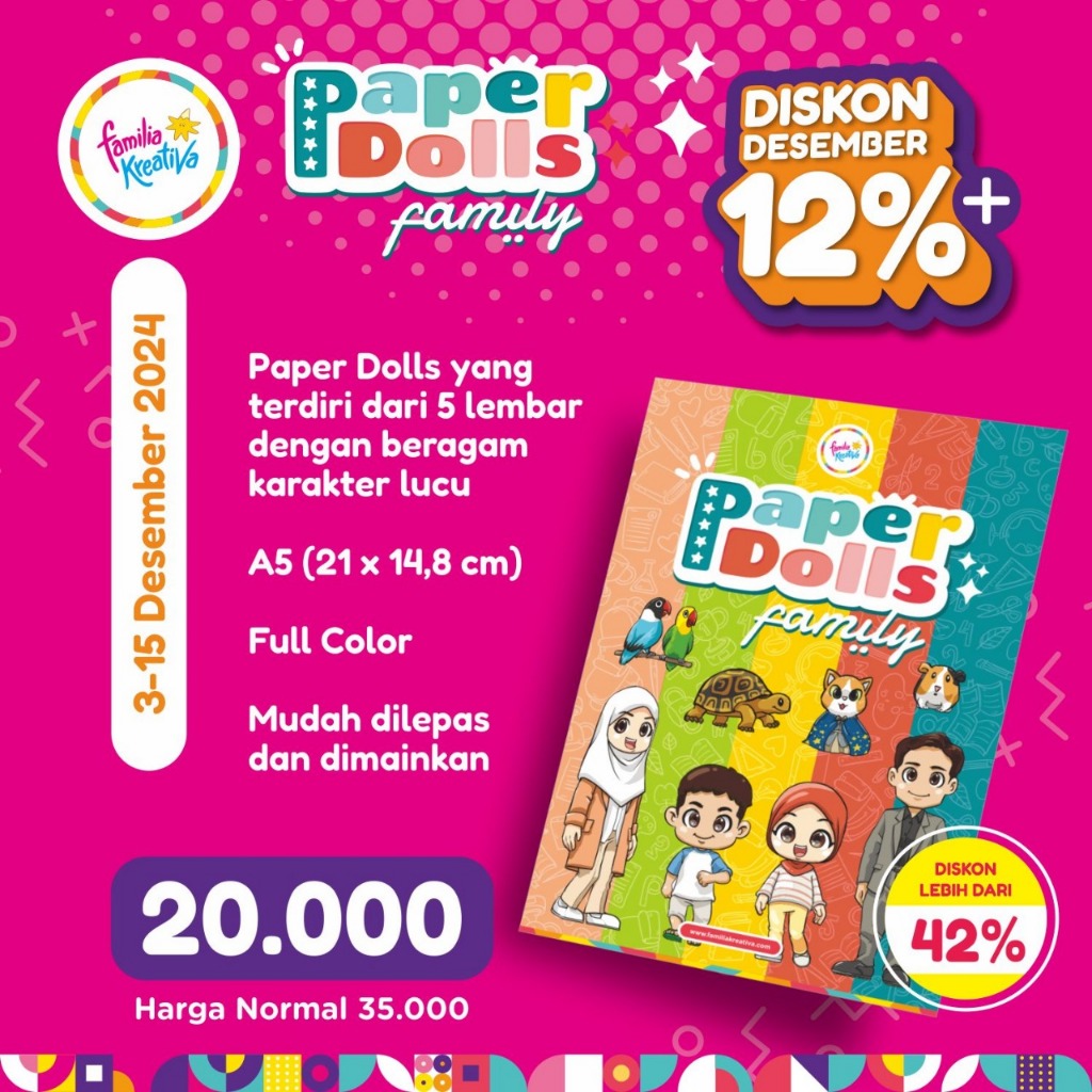 December - Paper Dolls - Familia Kretiva Paperdoll Series | Shopee Malaysia