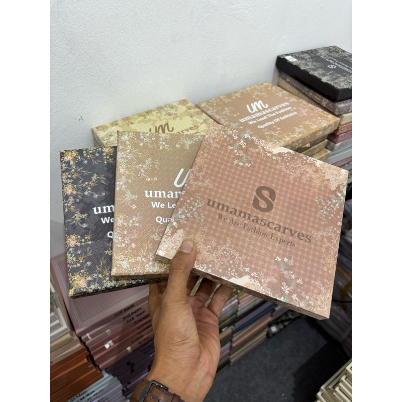 UMAMA SCARVES BOX UM Motif Hijab Voal Digital Motif LC Premium ...