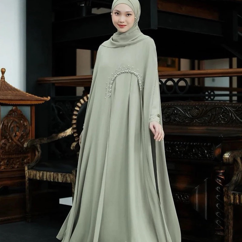 Luna ABAYA RAYA COLLECTION 2025|Raya Dress 2025 LUNA ABAYA OUTHER PEARL ...