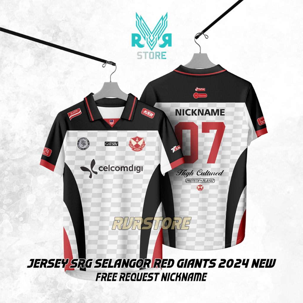 JERSEY SRG SELANGOR RED GIANTS SPECIAL M6 NEW 2024 (free custom nickname) | Shopee Malaysia