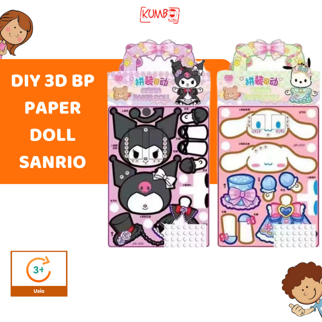 Diy Children's Educational Toys BP Paper Doll Sanrio Characters ...