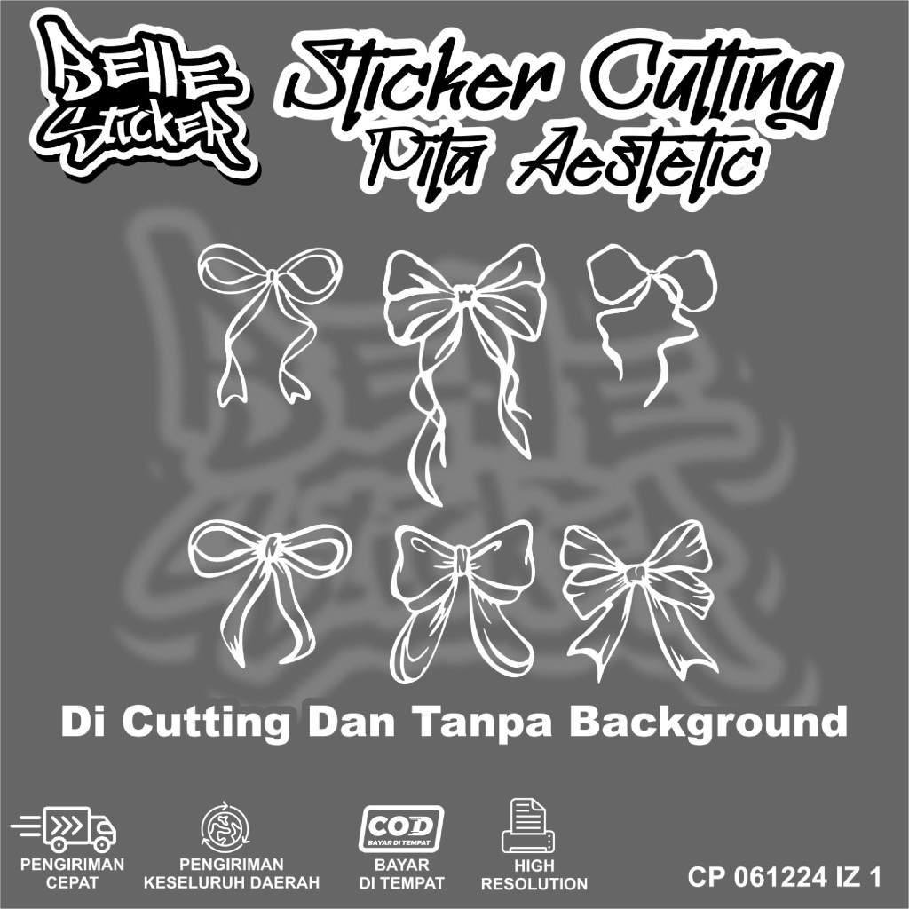 Cutting Ribon Coquette Custom Ribbon Stickers for Tumblr Motorcycle Car ...